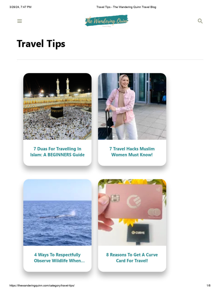 Travel Tips - The Wandering Quinn Travel Blog | PDF