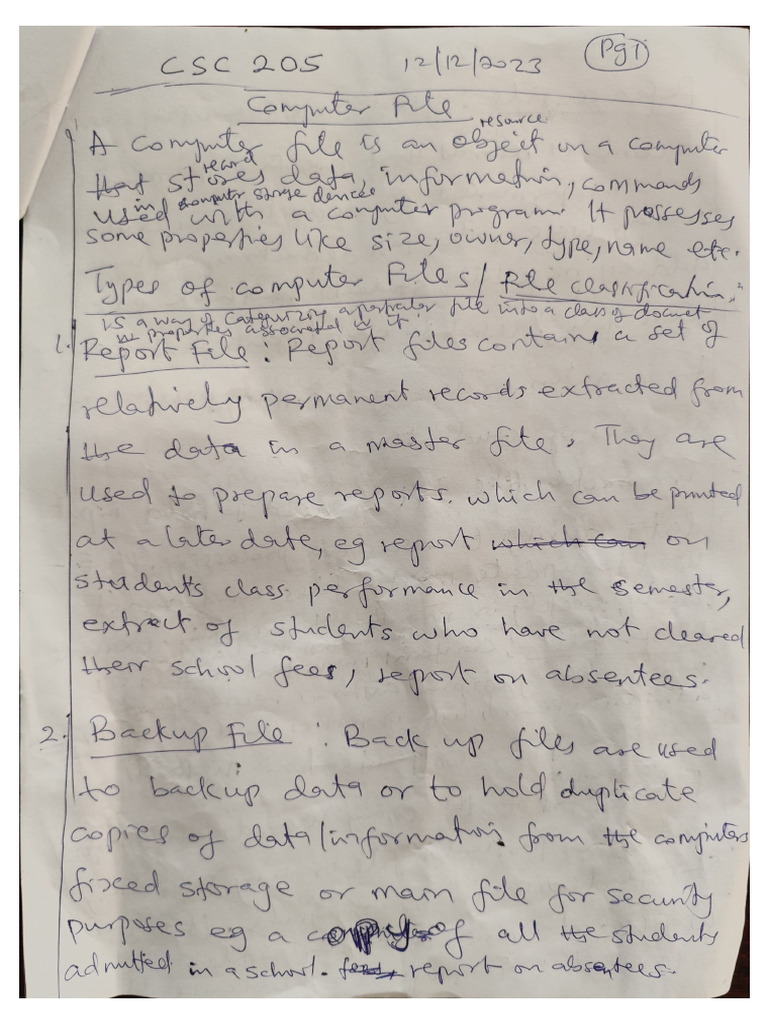 CSC 205 Cont | PDF