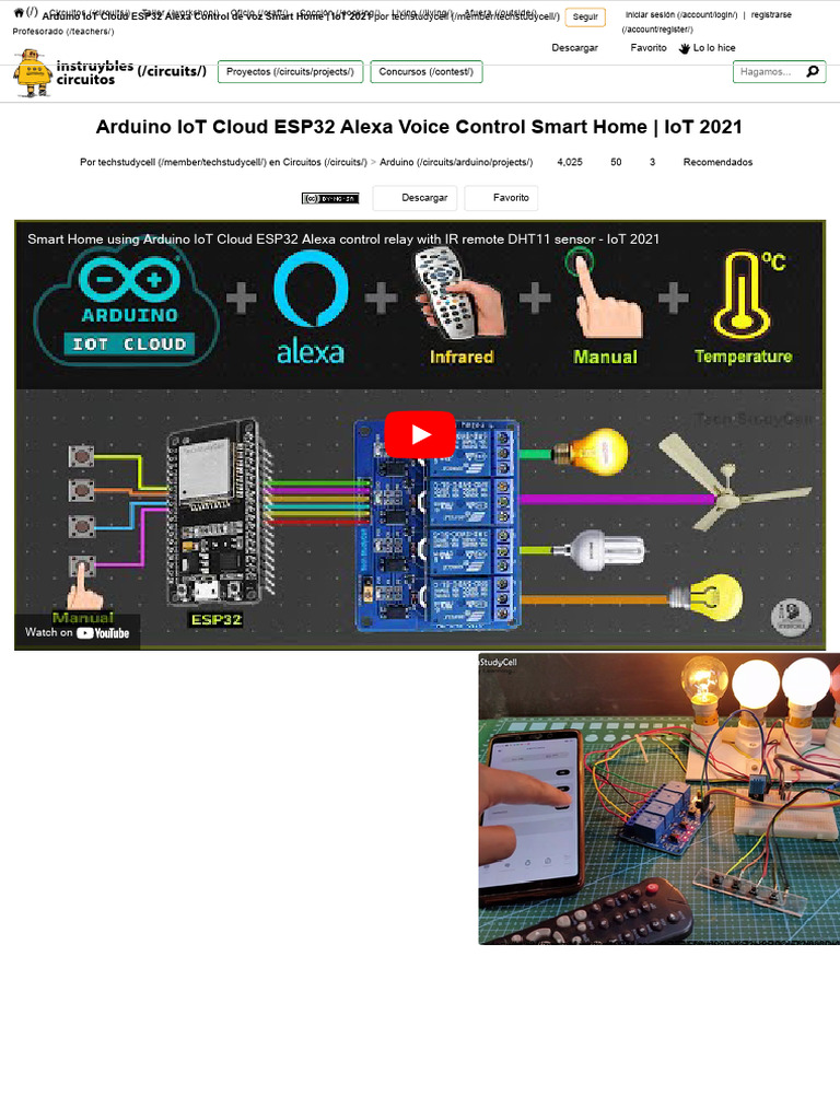 Arduino IoT Cloud ESP32 Alexa Voice Control Smart Home - IoT 2021 - 21 Pasos (Con Imágenes ...