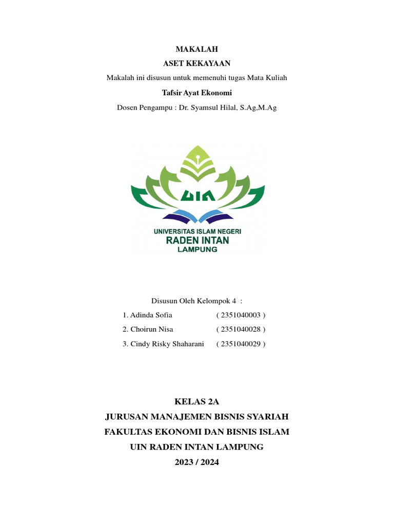 Makalah Tafsir Ayat Ekonomi PDF | PDF | Agama & Spiritualitas