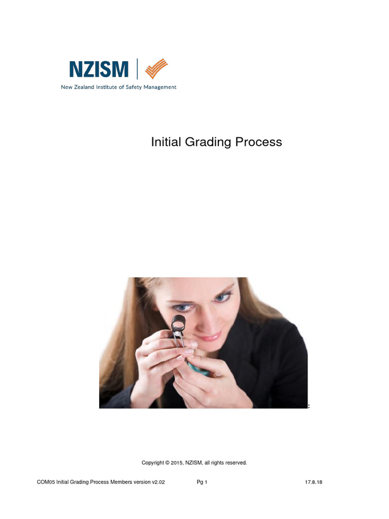 Initial Grading Process Members (COM05) | PDF | Occupational Safety And ...