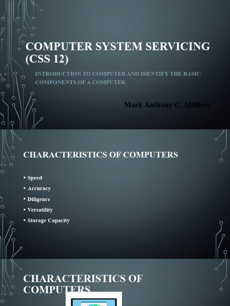 Computer System Servicing (Css 12) | PDF | Random Access Memory | Computer Data Storage