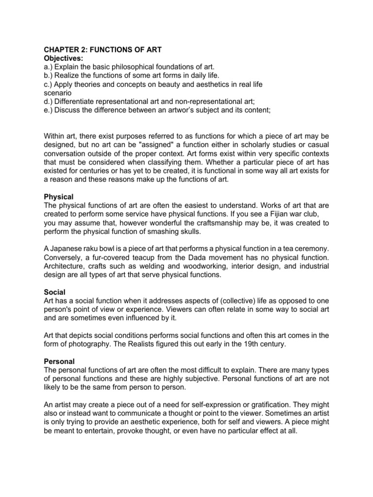 Chap 2 Handouts | PDF | Aesthetics | Beauty