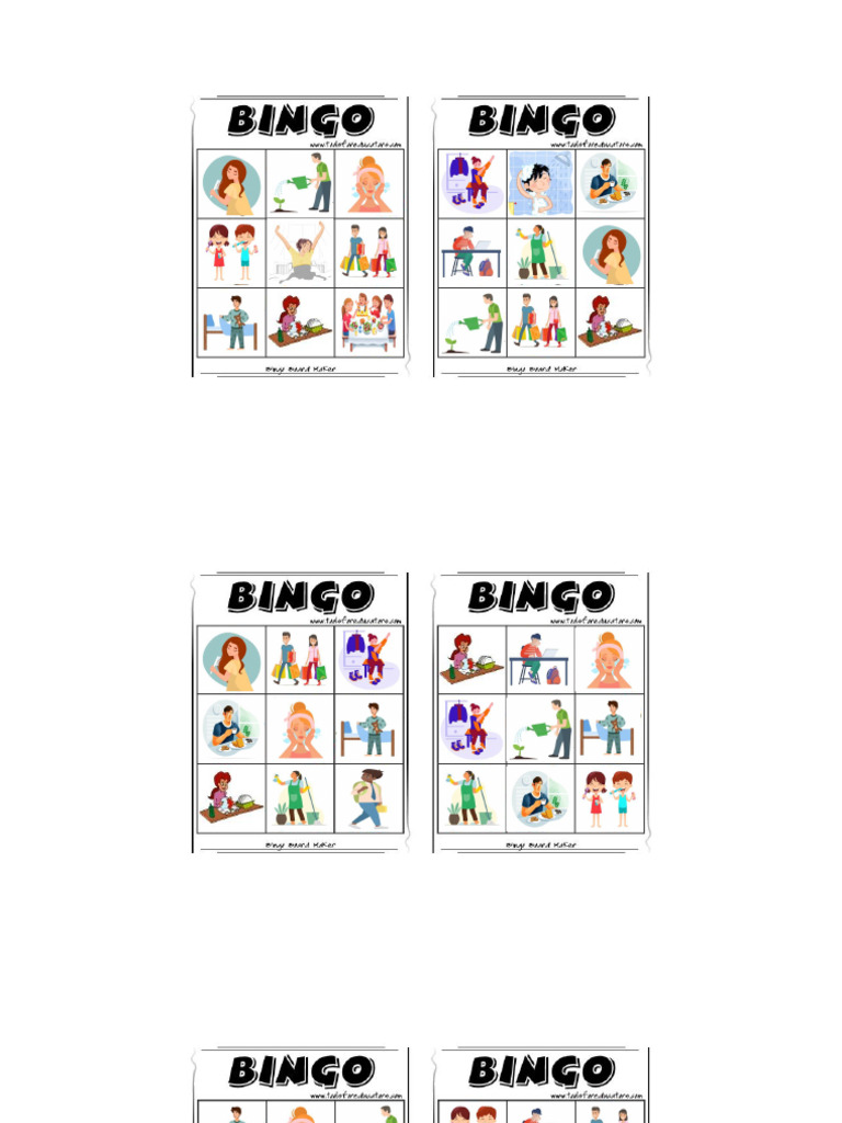 Bingo Daily Routines | PDF