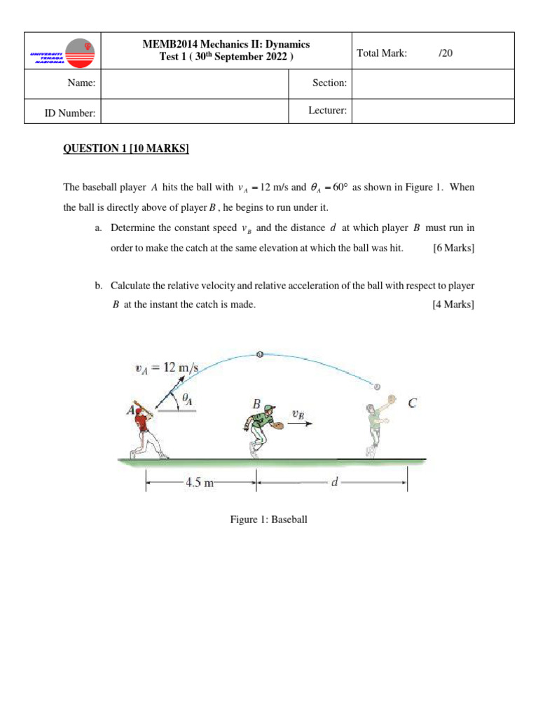 Baseball Dynamics and Motion Analysis | PDF | Acceleration | Classical ...
