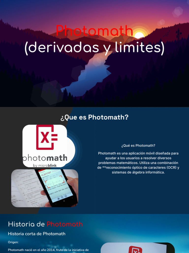 Photomath (Derivadas y Limites) | PDF | Derivado | Límite (Matemáticas)