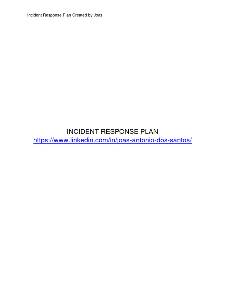 Incident Response Plan Template 1711759223 | PDF | Computer Security ...