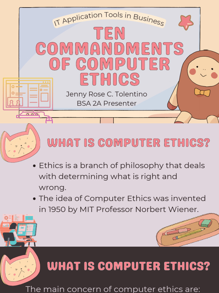 10 Commandments of Computer Ethics | PDF | Plagiarism | Computing