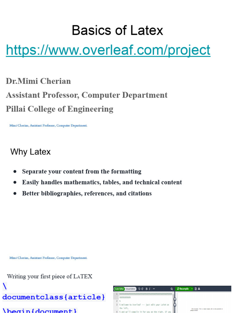 Latex in Overleaf | PDF | Graphic Design | Text