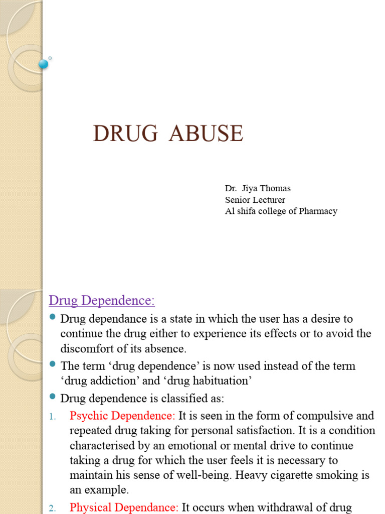 Drug Abuse | PDF