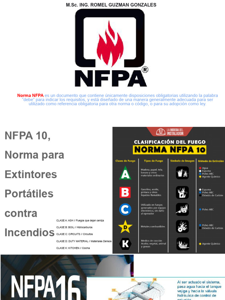 Normas NFPA para Seguridad Contra Incendios | PDF