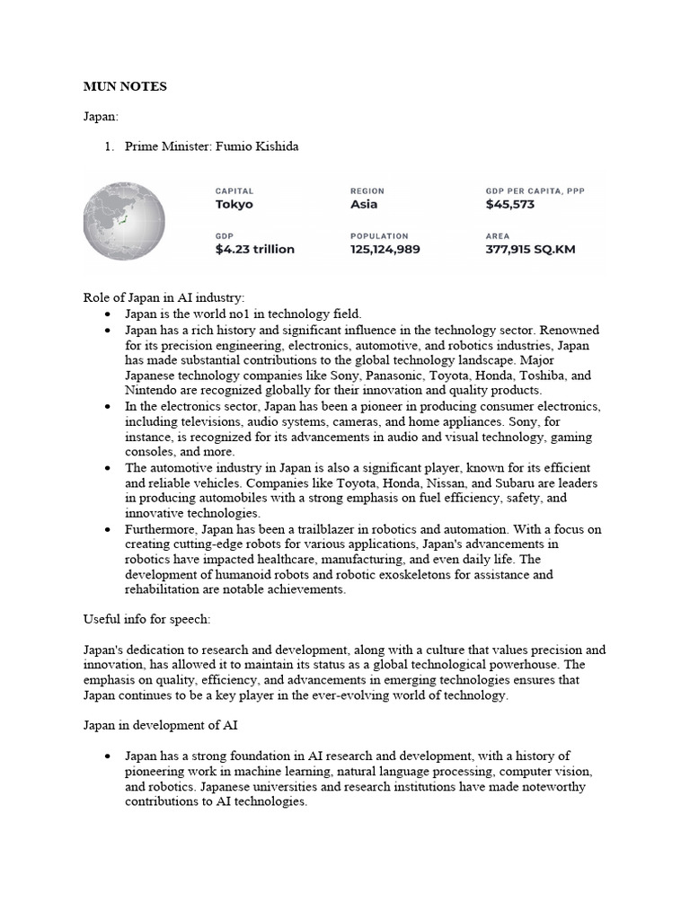 Mun Study Guide | PDF | Artificial Intelligence | Intelligence (AI ...