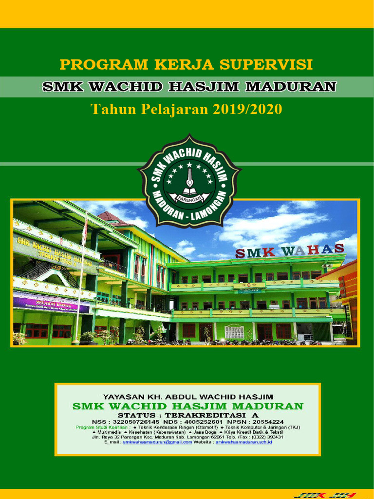 Program Kerja SUPERVISI SMK | PDF