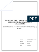 Measuring Instruments Least Count Chart Final | PDF