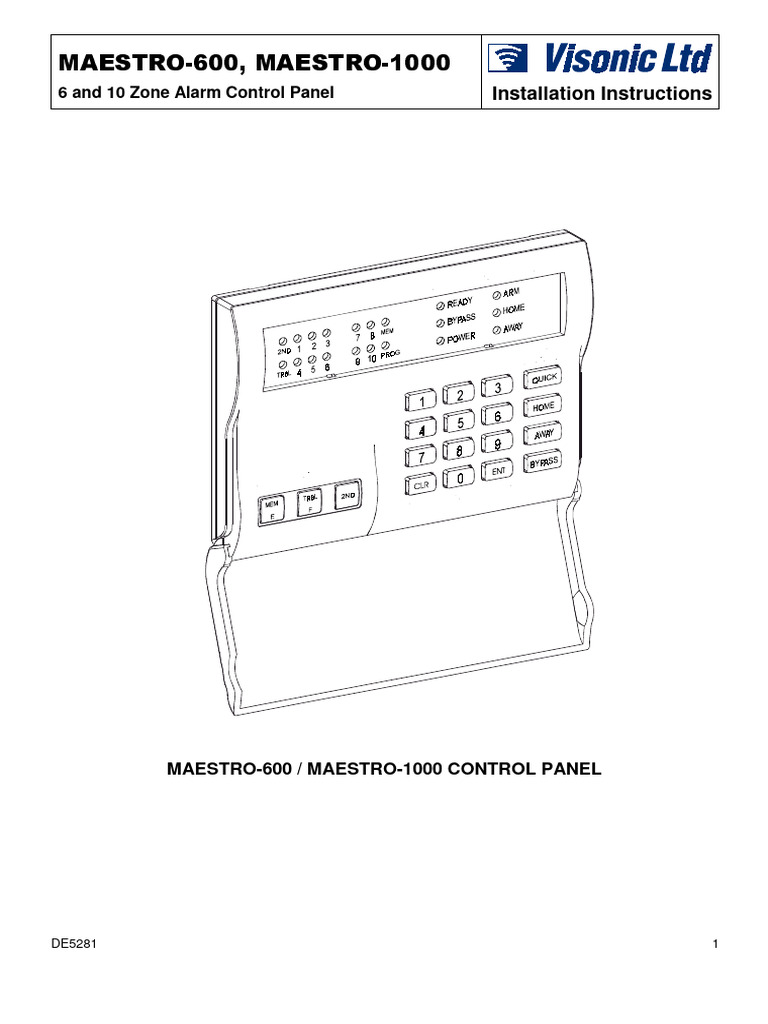 Maestro-600 Installation Manual | Download Free PDF | Relay | Telephone