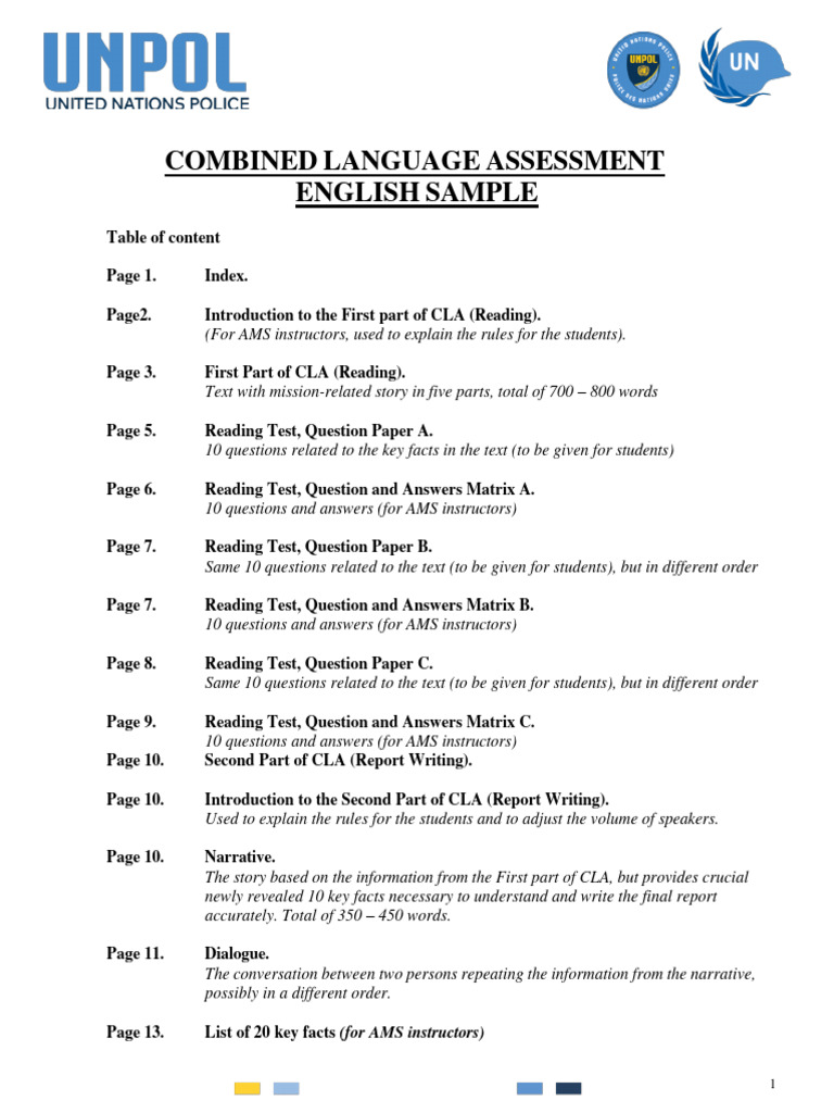 Combined Language Assessment | PDF | Crimes | Crime & Violence