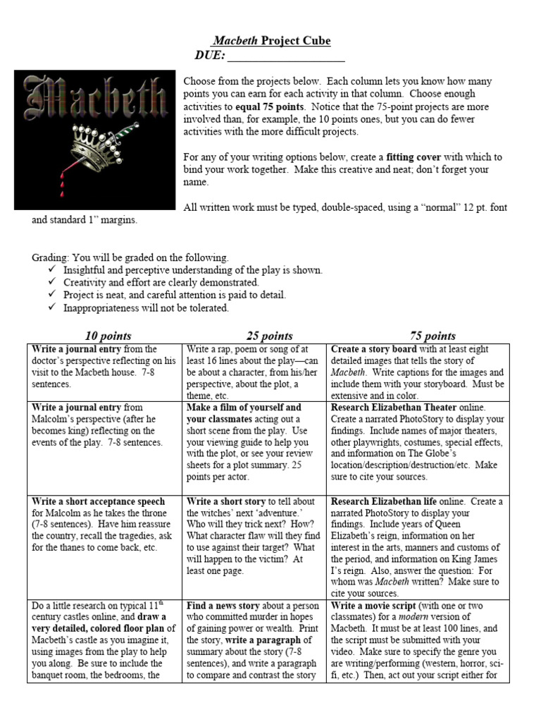Final Project Cube v. 3 | PDF | Macbeth
