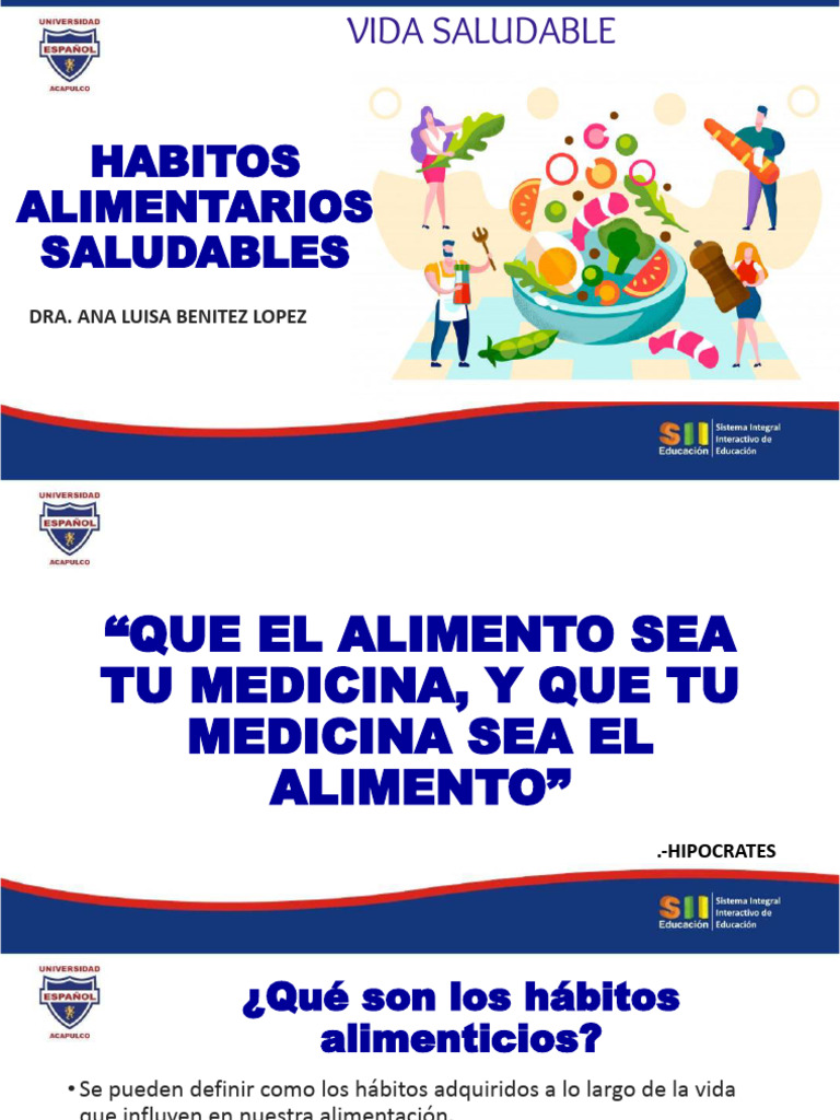 Habitos Alimentarios Saludables | PDF | Alimentos | Dieta