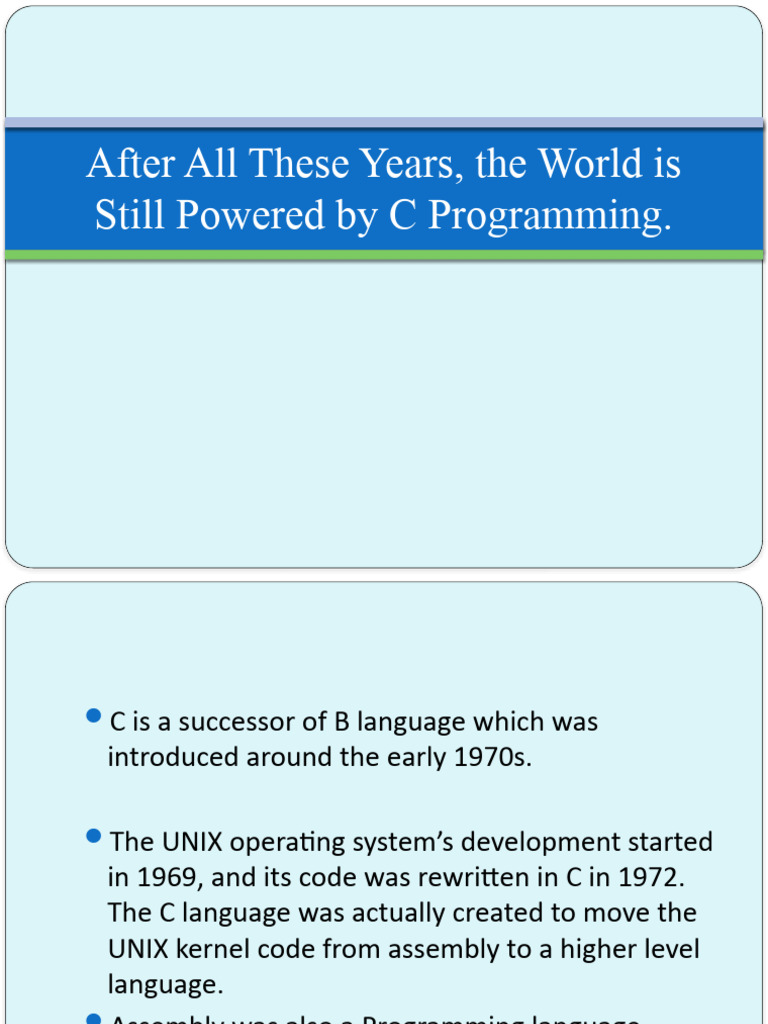 C Programming Presentation | Download Free PDF | Computer Programming ...