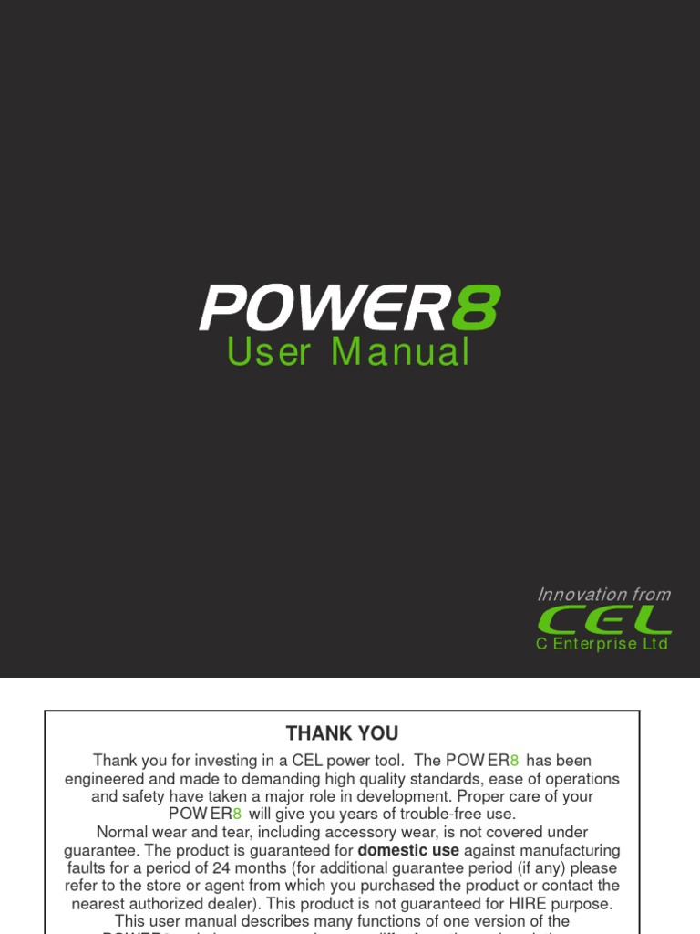 POWER8 Workshop User Manual | PDF | Battery Charger | Rechargeable Battery