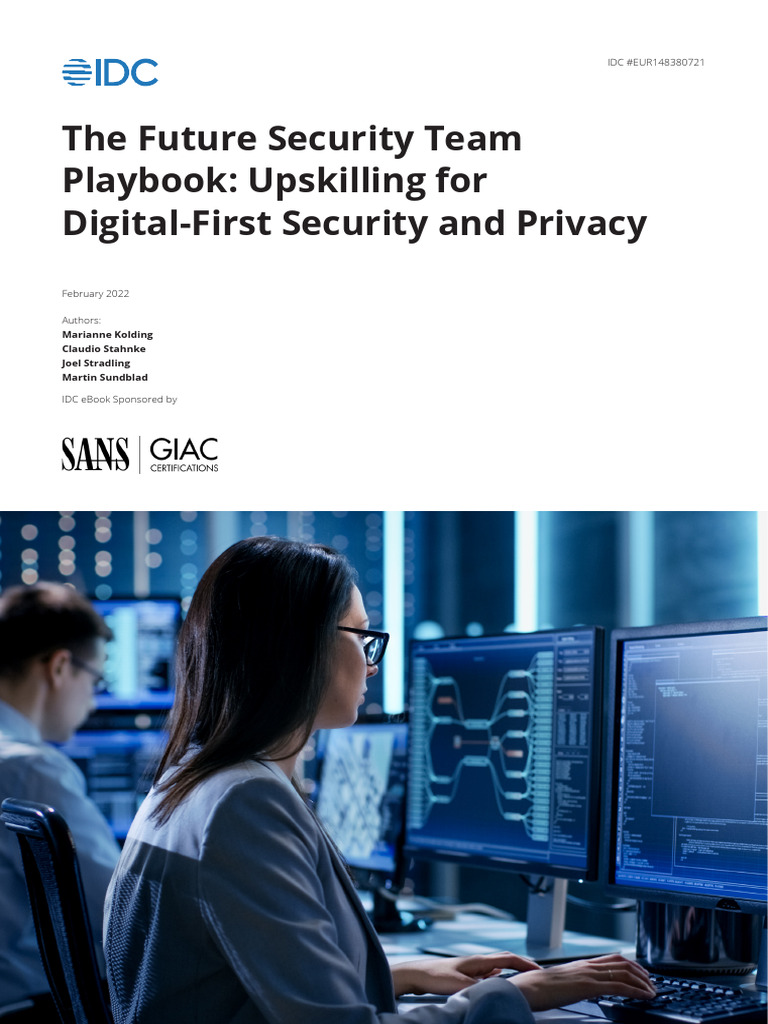 Ebook SANS Institute The Future Security Team Playbook | PDF | Computer Security | Security