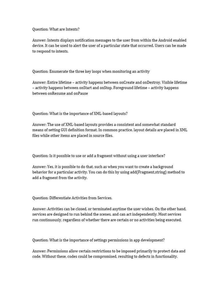 Understanding Android Intents and Activities | PDF | Android (Operating System) | Mobile App