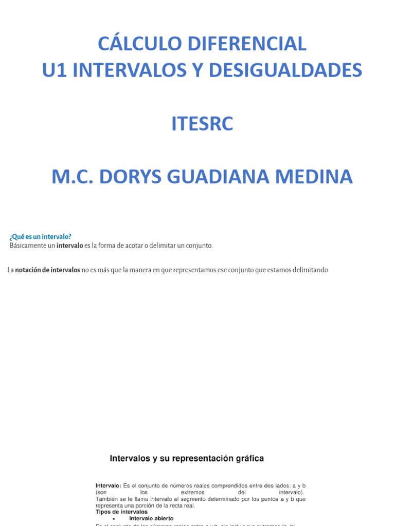 Intervalos y Desigualdades | PDF | Números | Intervalo (Matemáticas)