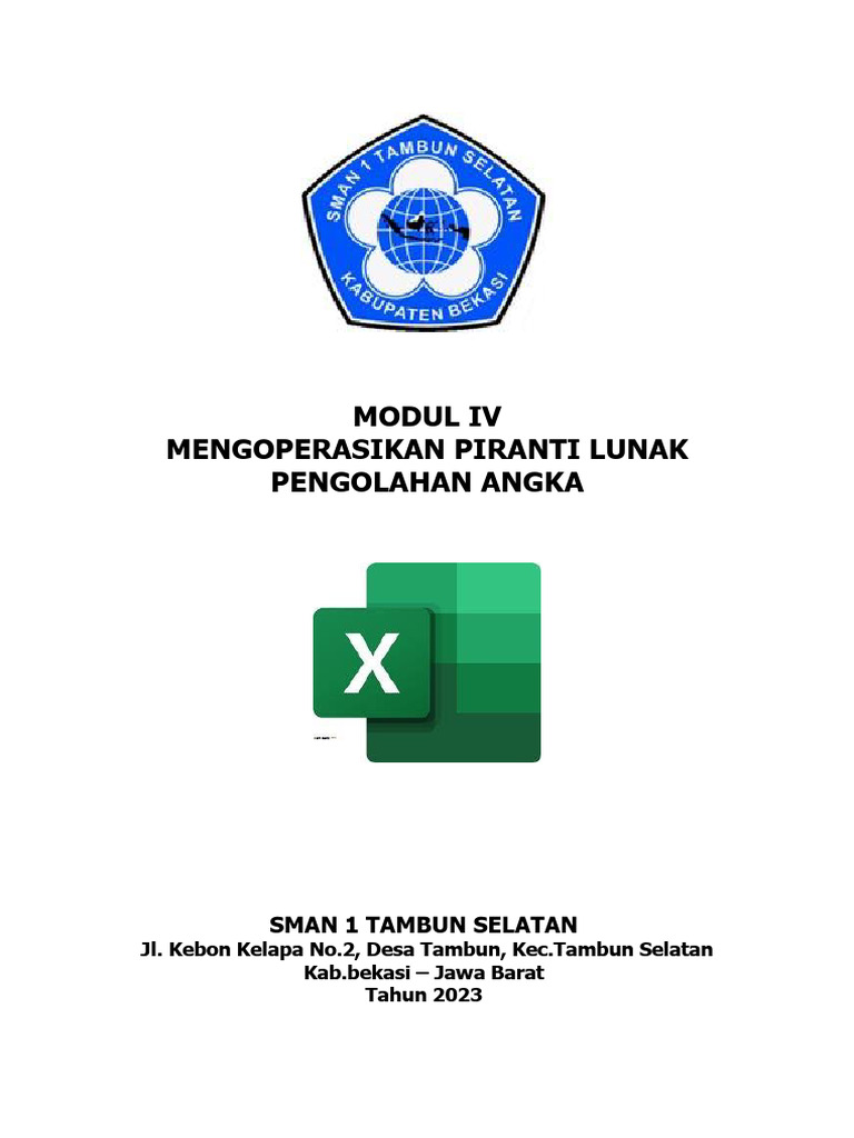 Modul Excel SMAN 1 Tambun Selatan | PDF