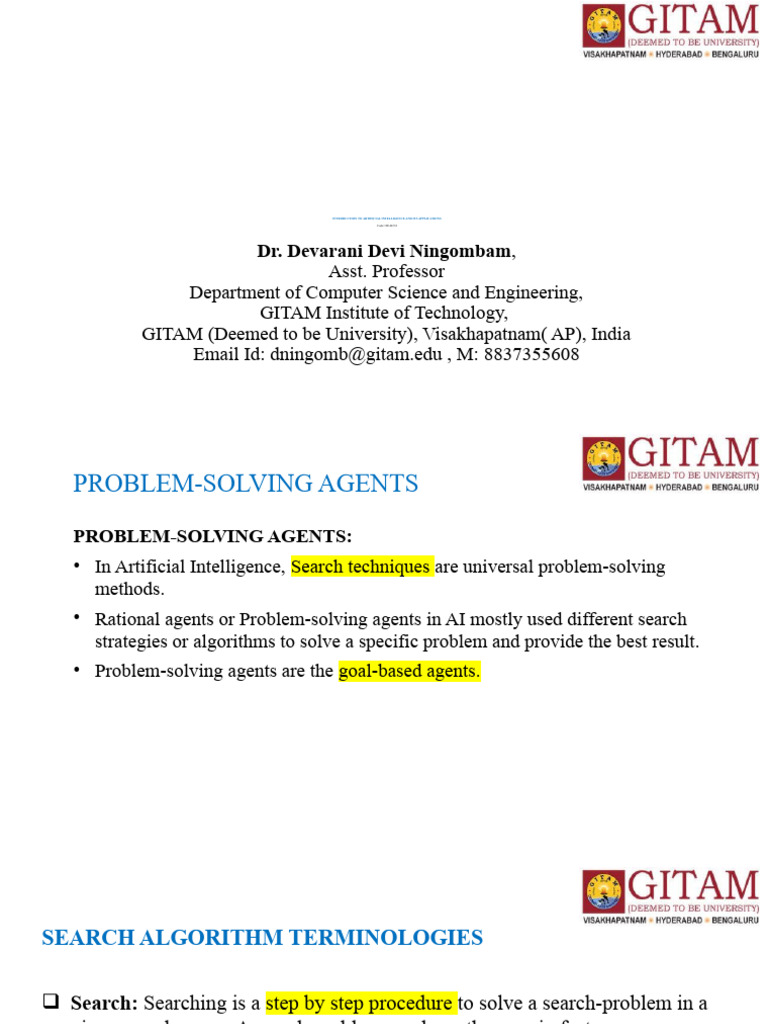 L7 L8 - Searching For Solutions - Uninformed Search Strategies | PDF | Algorithms And Data ...