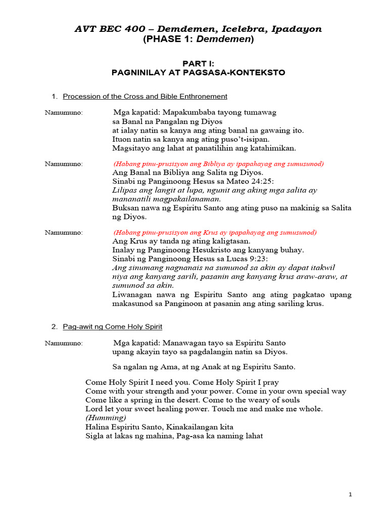 AVT BEC Module Draft | PDF