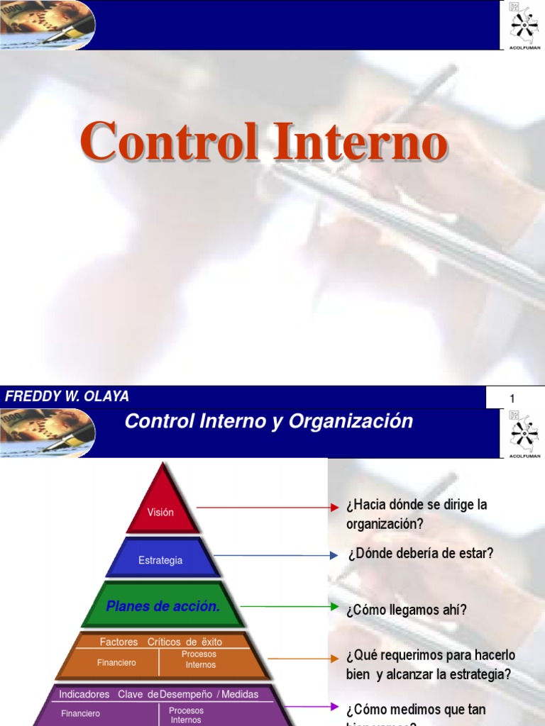 Control Interno | Contabilidad | Planificación