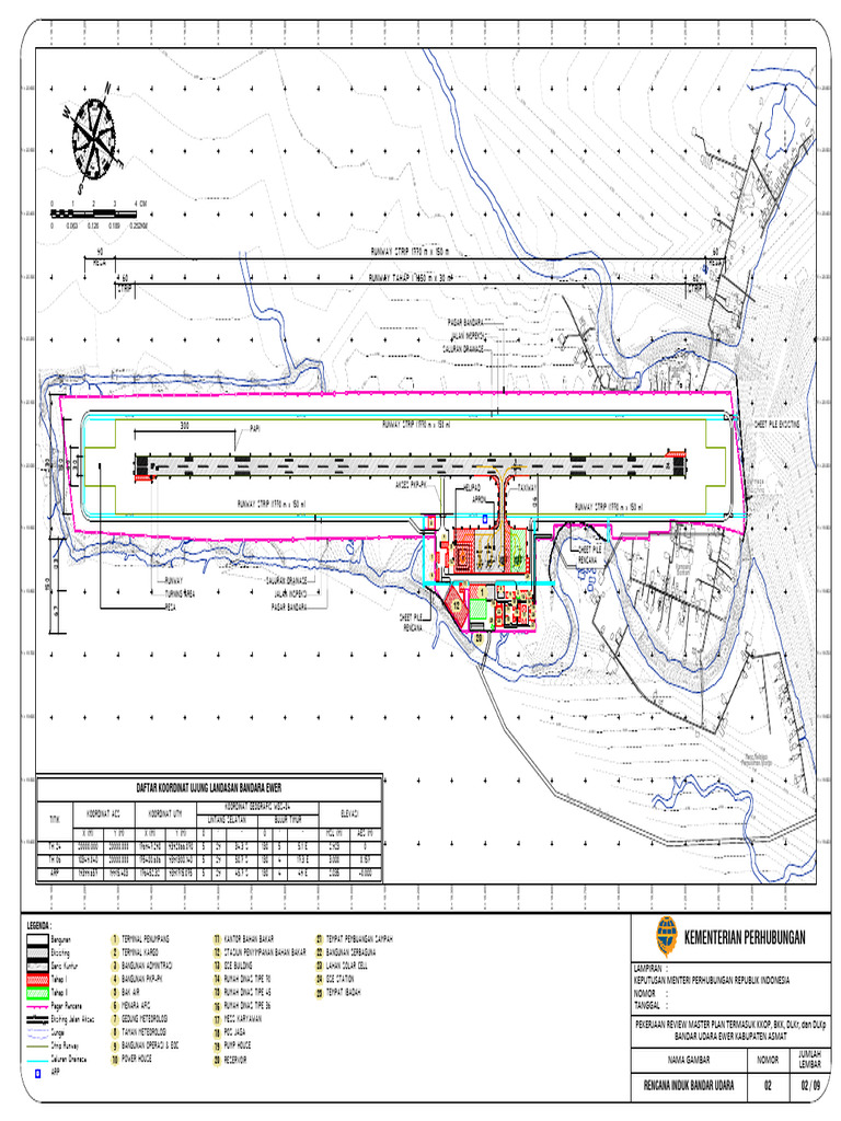 02.MP - Ewer - Layout Rencana Induk Bandar Udara-3 | PDF
