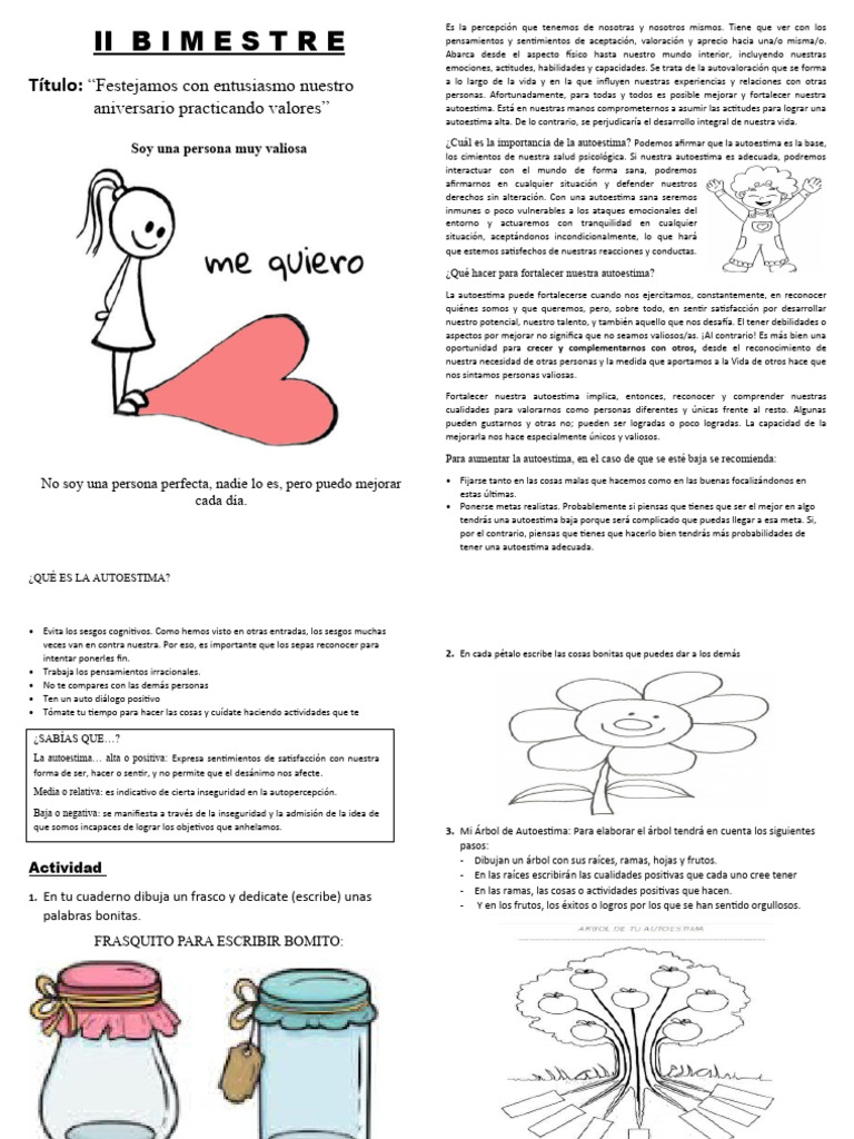 Fortalece tu Autoestima y Valórate | PDF | Autoestima | Sicología