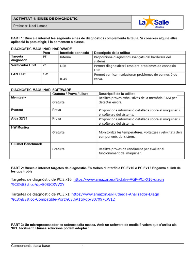 Activitat 1 - Nom - Cognom | PDF