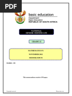 Mathematics P1 GR 12 Exemplar 2025 Eng | PDF | Circle | Summation