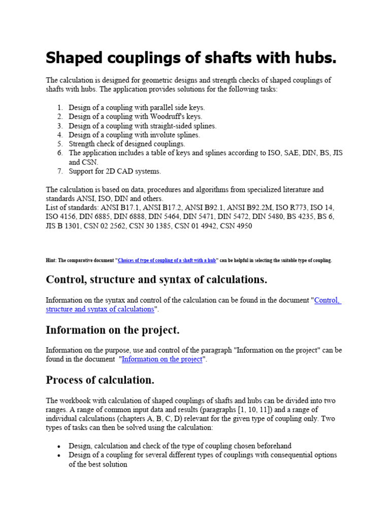 Shaped Couplings | PDF | Strength Of Materials | Stress (Mechanics)