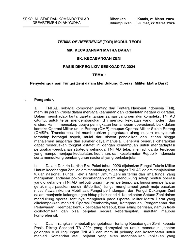 05 TOR MODUL Teori ZENI | PDF | Sains & Matematika | Sejarah