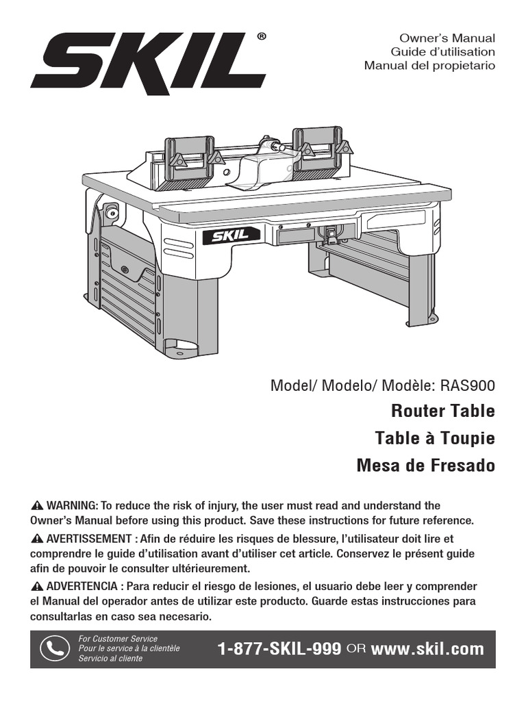 Router Table Safety & Setup Guide | PDF | Screw | Ac Power Plugs And ...