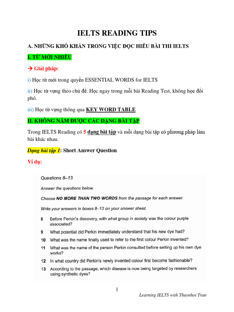 Reading Tips | PDF