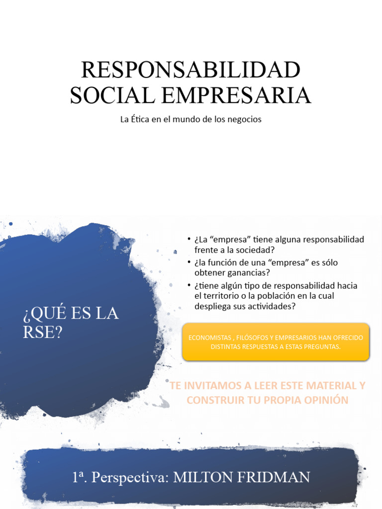 Unidad 3 Responsabilidad Social Empresaria Final | PDF | Business | Responsabilidad social ...