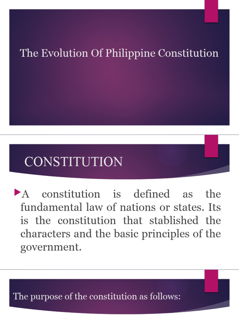The Evolution of Philippine Constitution | Download Free PDF ...