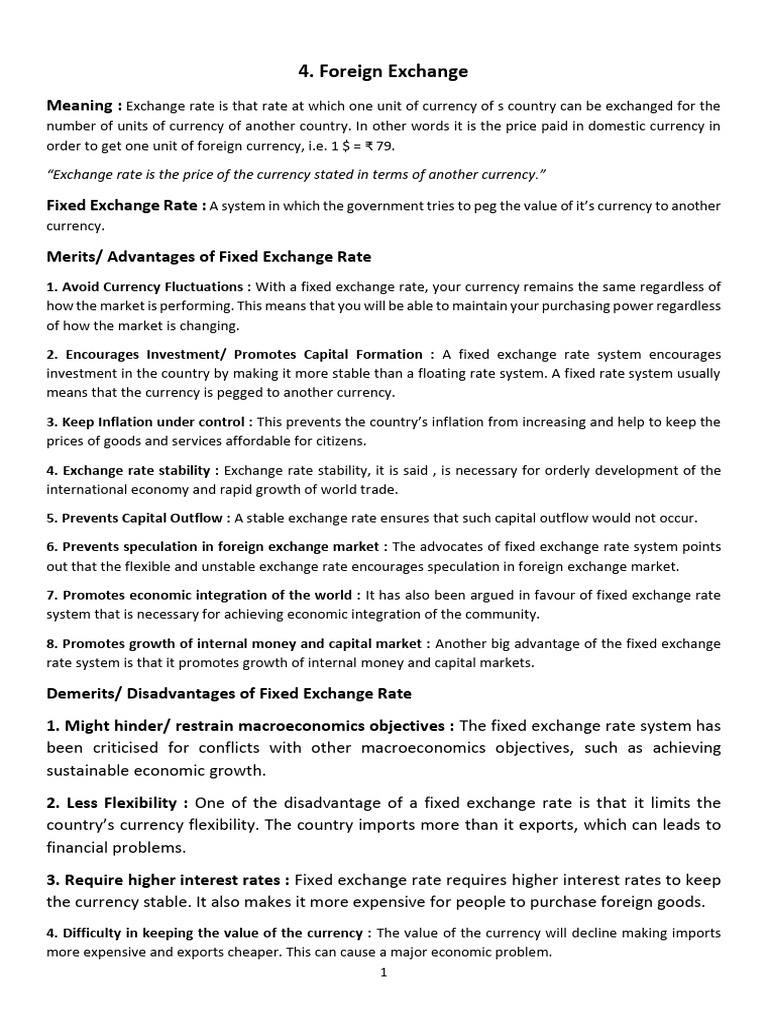 Foreign Exchange | PDF | Exchange Rate | Floating Exchange Rate