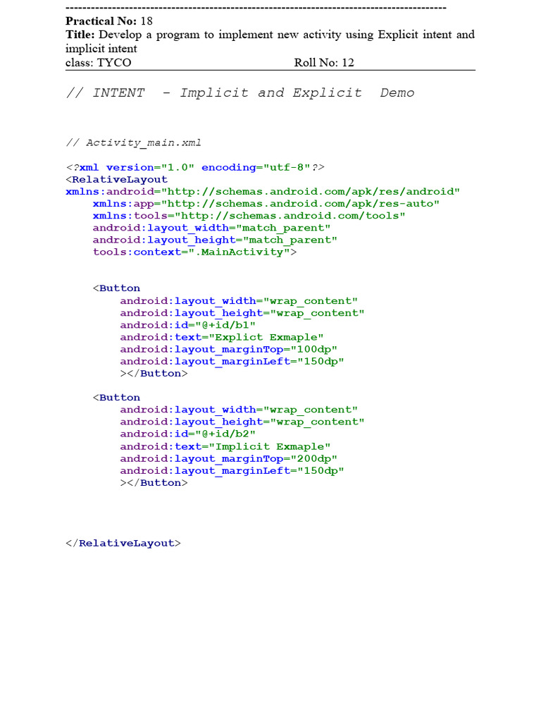 Practical-N0 18 | PDF | Android (Operating System) | System Software