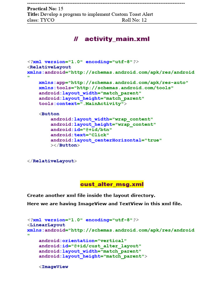 Practical-N0 15 | PDF | Android (Operating System) | Smartphone