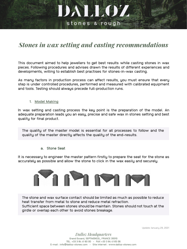 Wax-casting-guideline | PDF | Casting | Building Engineering
