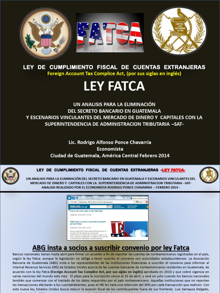 Ley Fatca | PDF | Secreto bancario | Bancos