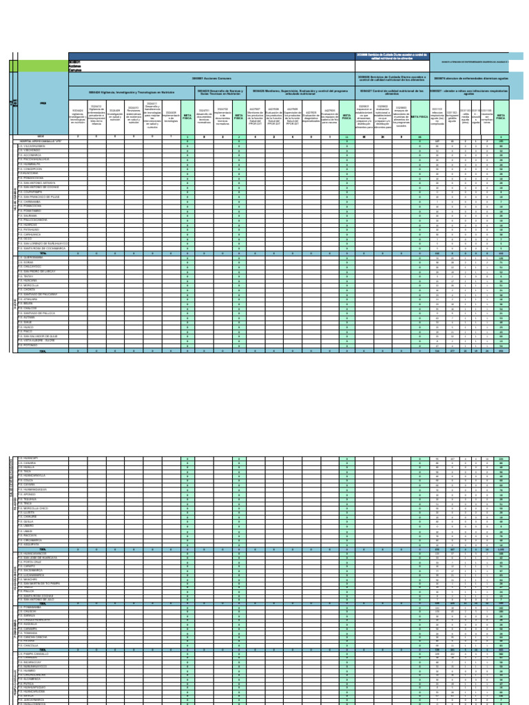 Metas Fisicas Dit - Uesca 2024 | Descargar gratis PDF | Amamantamiento ...
