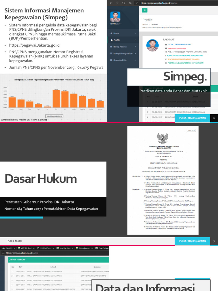 Panduan Simpeg Dki | PDF