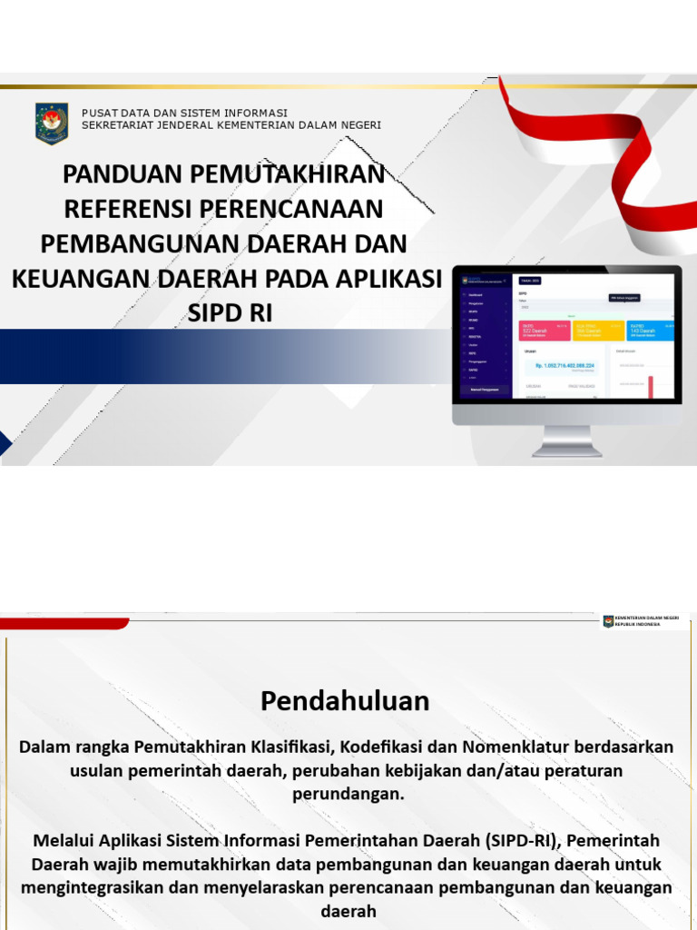 Panduan Pemutakhiran Sipd Ri | PDF