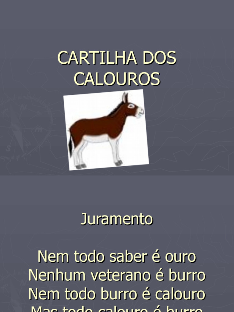 Cartilha do Calouro: Regras e Juramento | PDF